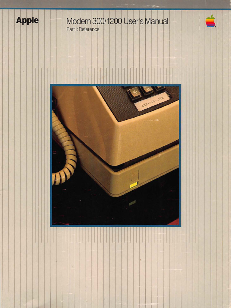 Apple Modem User Manual Overview | PDF | Electronics | Telecommunications