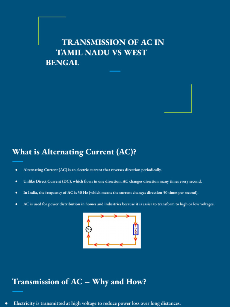 Transmission of Ac Class 12 Art Integration | PDF | Electric Power ...