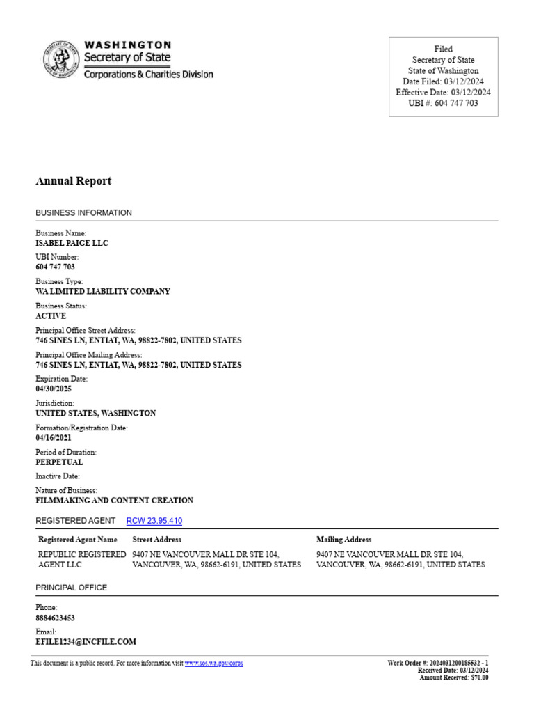 Isabel Keller | PDF | Registered Agent | Private Law