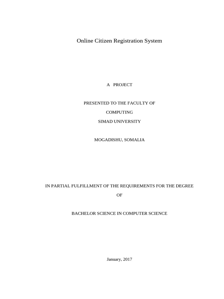 Online Citizen Registration System | PDF | Java (Programming Language ...