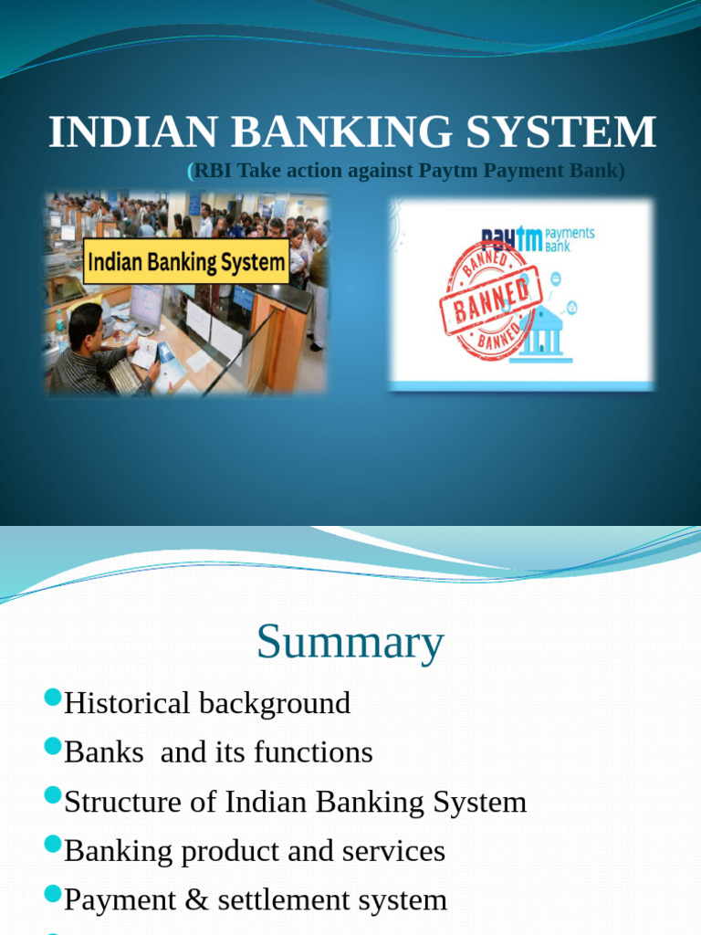 INDIAN Banking System and Payment Payment Bank | PDF | Banks | Reserve ...