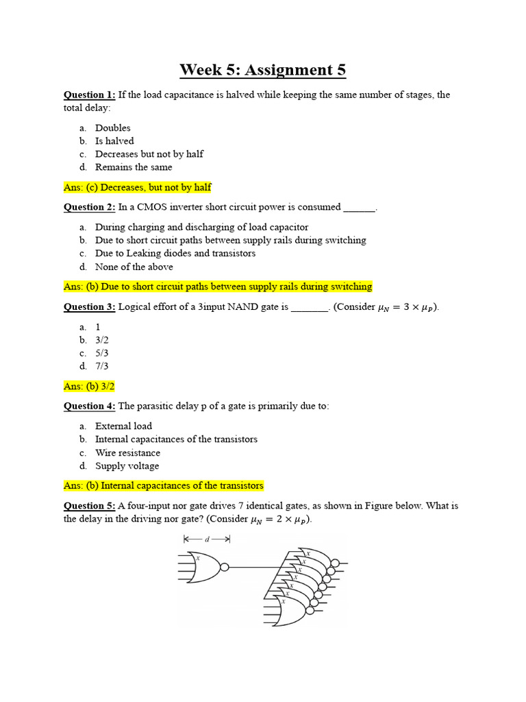 CMOS Technology Assignment Insights | PDF | Cmos | Logic Gate
