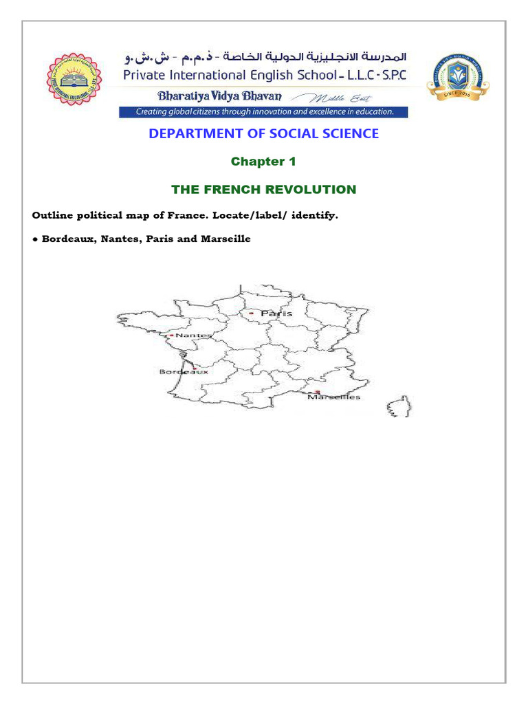 French Revolution: Political Map of France | PDF
