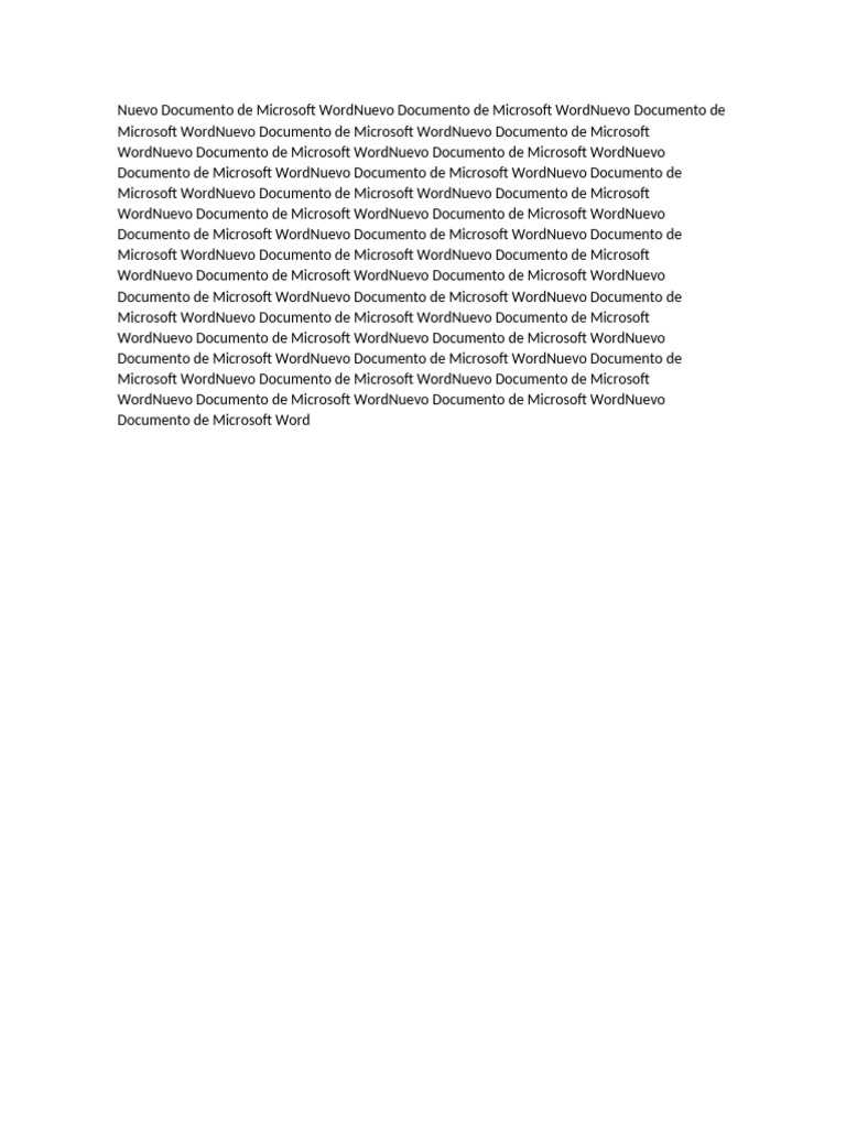Nuevo Documento de Microsoft Word | PDF