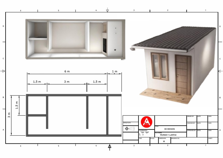 3D Design for Single-Story House | PDF
