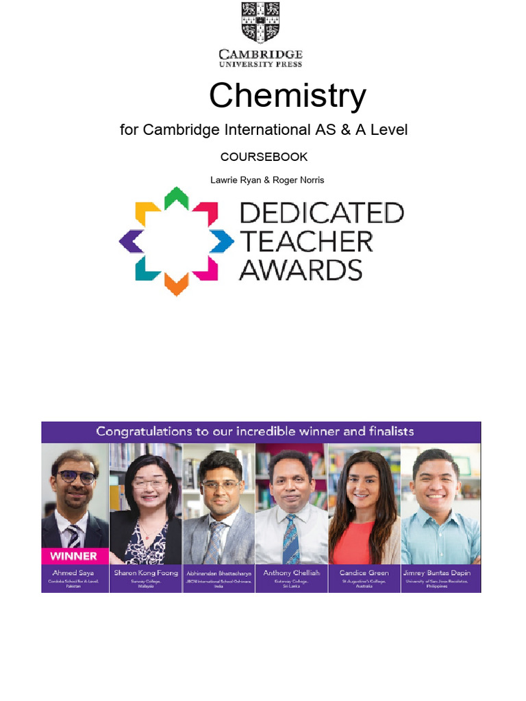 Cambridge AS & A Level Chemistry Guide | PDF | Atoms | Atomic Nucleus