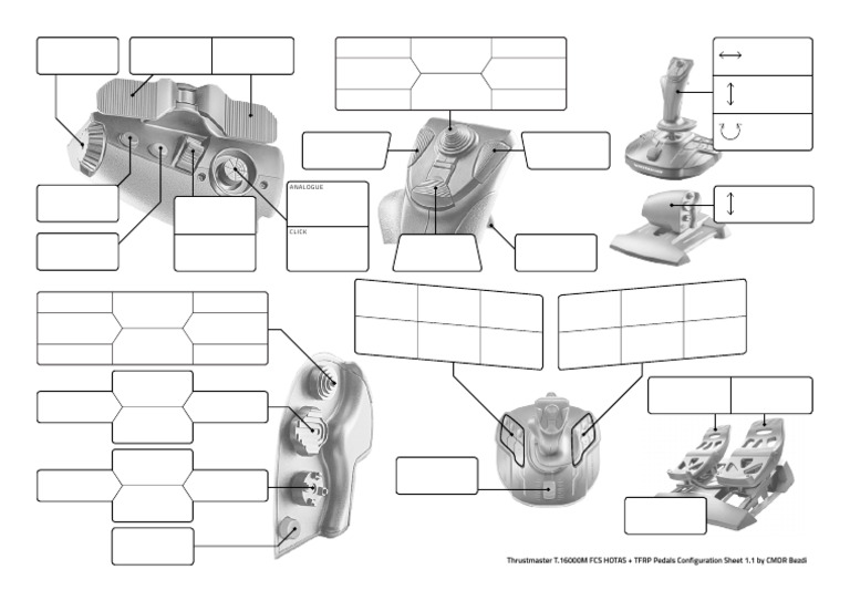 Thrustmaster T.16000M FCS HOTAS Setup Guide | PDF | Vehicle Parts ...