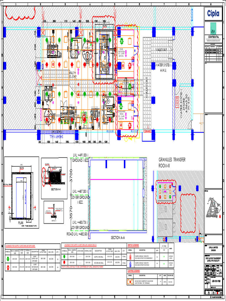 036-00-6189 - RCP Basement Floor Layout | PDF | Architectural Design ...