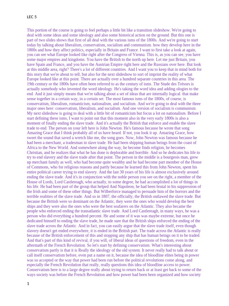 Lecture 5 and Essay Outline | PDF | Communism | Socialism