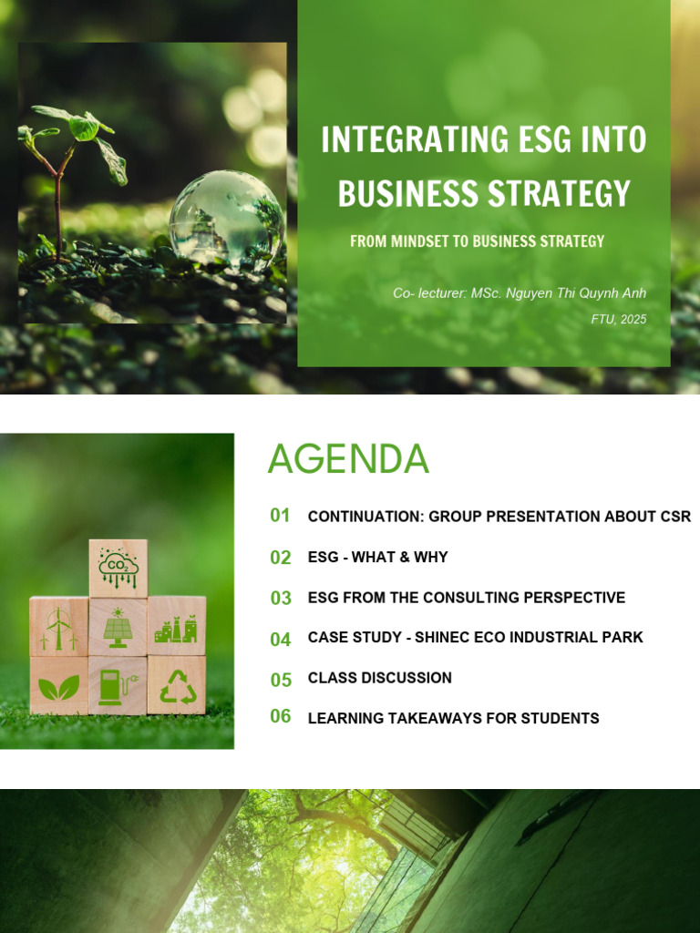Integrating ESG into Business Strategy | PDF | Sustainability ...