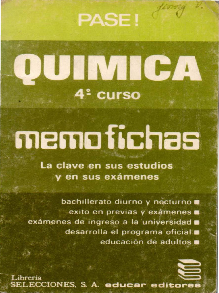Memofichas para Exámenes de Bachillerato | PDF | Redox | Celsius