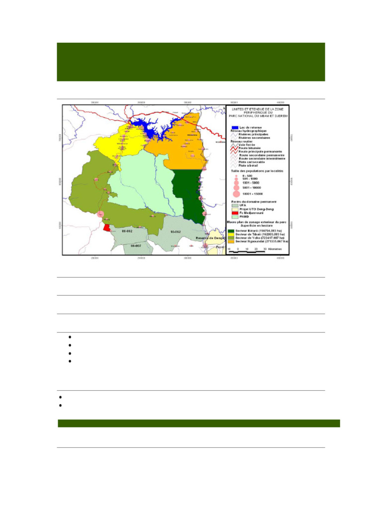 Parc National de Mbam et Djerem: Gestion et Défis | PDF | Zone protégée ...