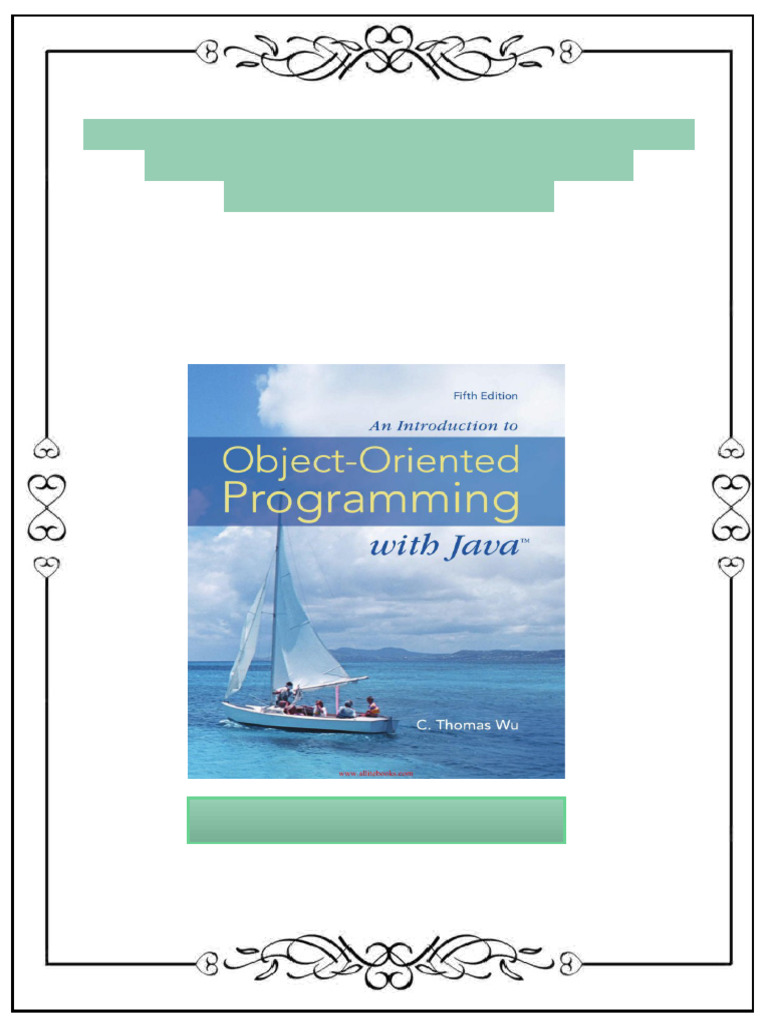 An Introduction to Object Oriented Programming With Java 5th Edition by Thomas Wu 0073523305 ...