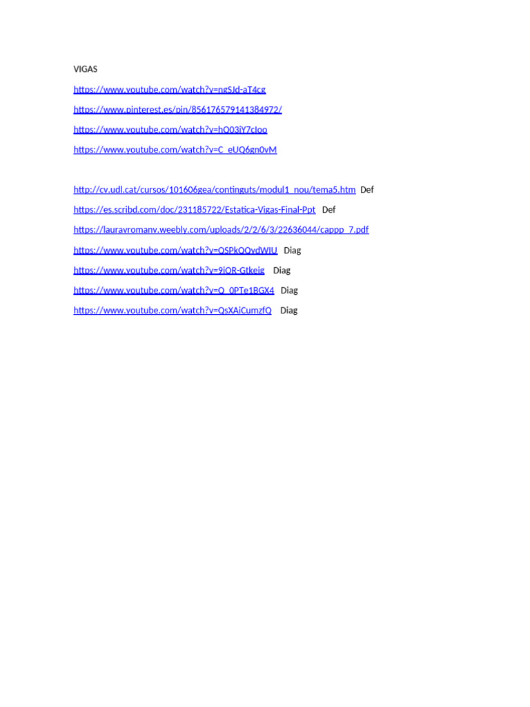 Understanding Vigas: Definitions and Uses | PDF