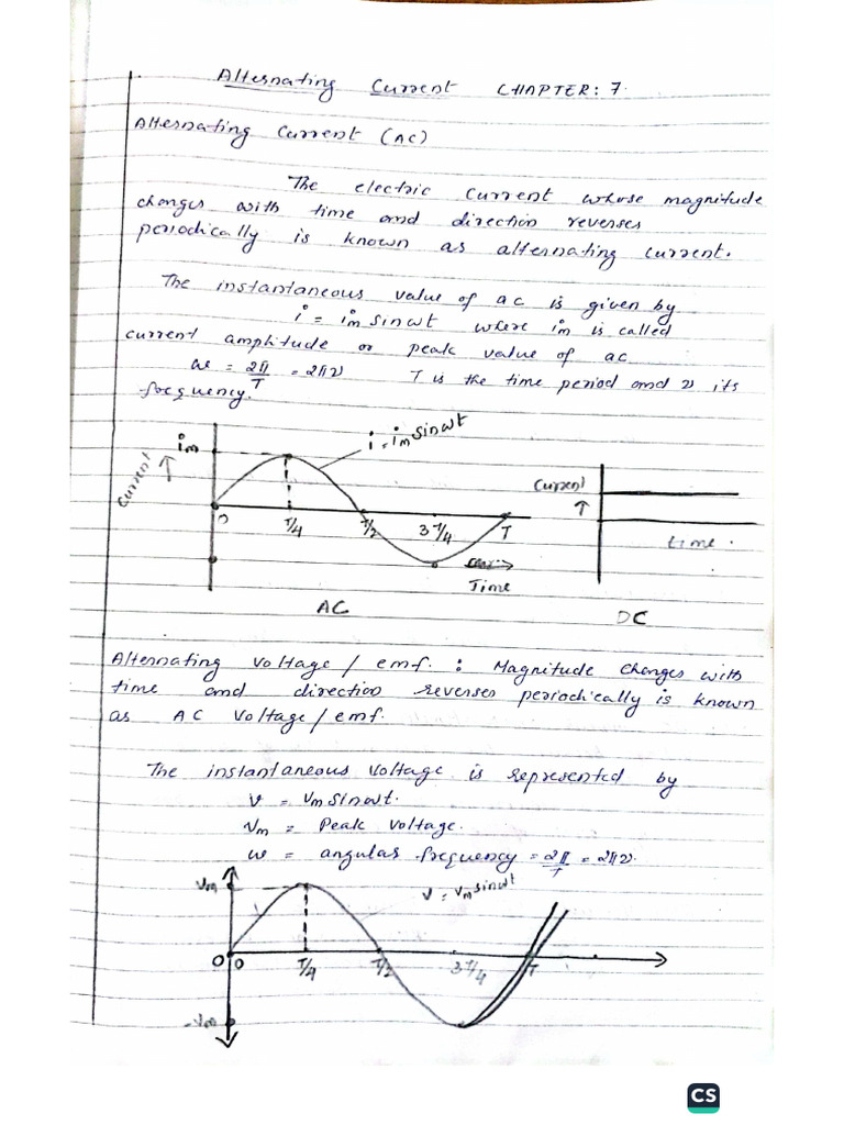 Alternating Current Pdf