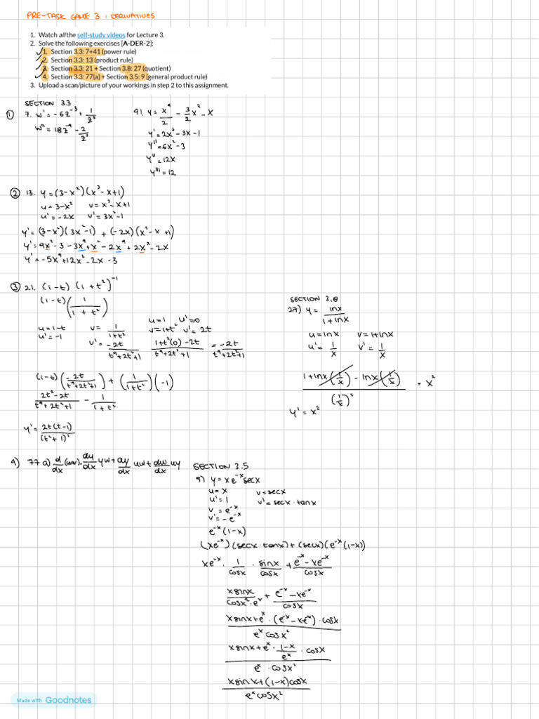 Derivatives and Functions Explained | PDF