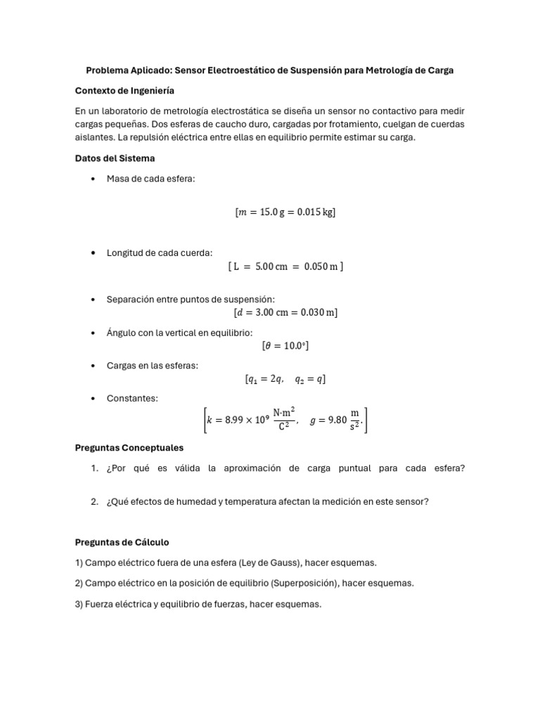 Preparcial 1 | PDF | Electrostática | Campo eléctrico