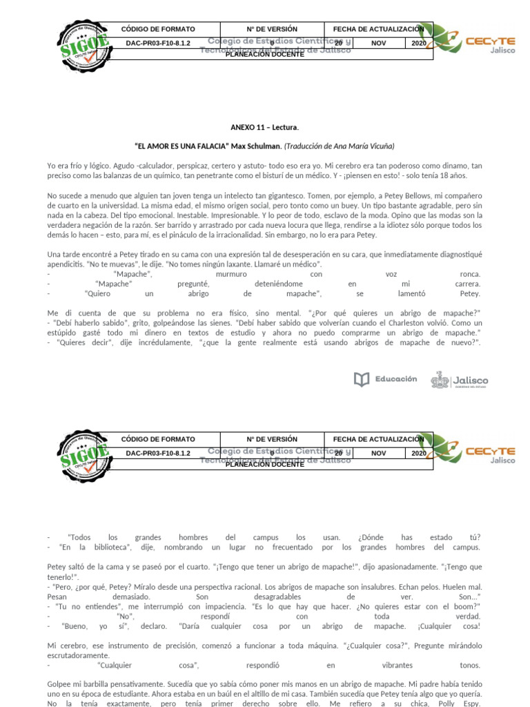 Anexo 11 (Dac-Pr03-F10-8.1.2) - 0 Logica 1 Parcial Jared | PDF | Falacia
