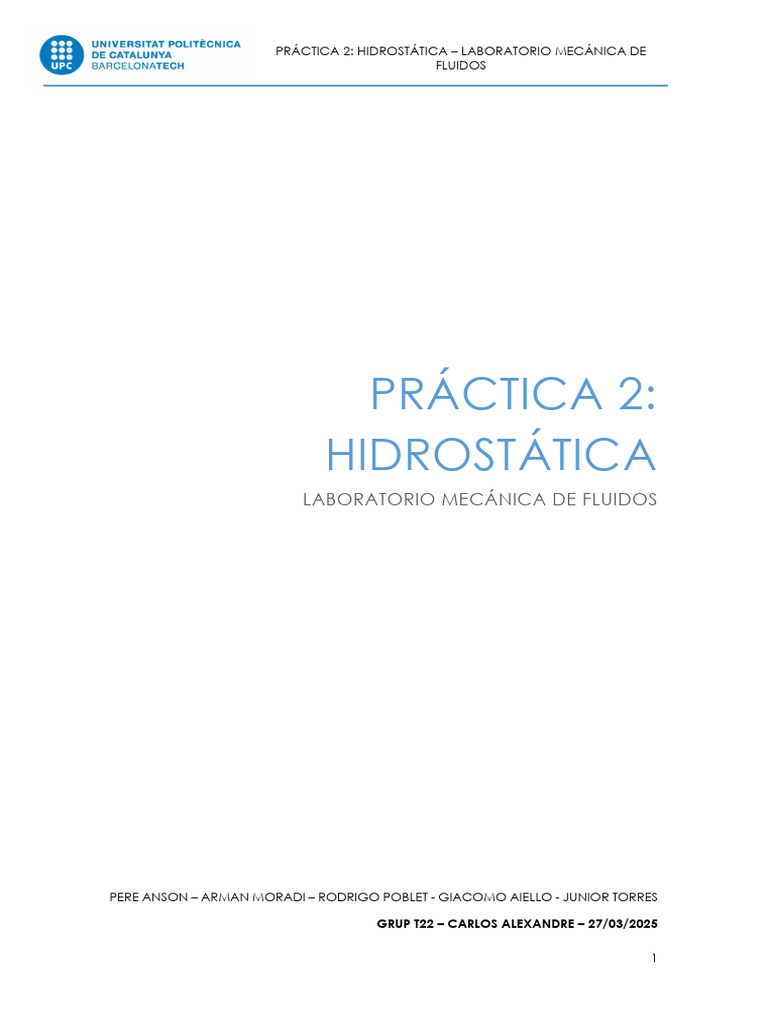 Aiello Torres Anson Moradi Poblet P2 MF T22 | PDF | Presión | Medida de presión