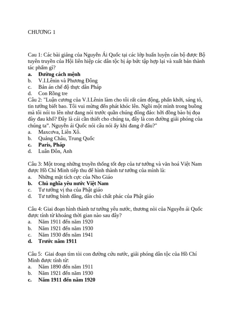 Chương 12345 TTHCM | PDF