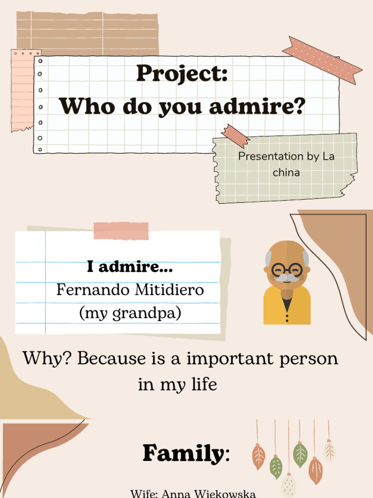 Project Who Do You Admire | PDF