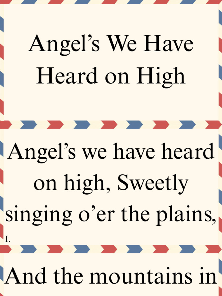 Angels We Have Heard On High - 20251003 - 162041 - 0000 | PDF