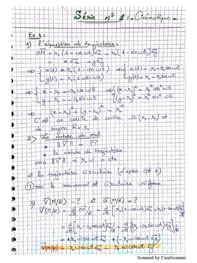 Corrigé TD 1 P112 | PDF