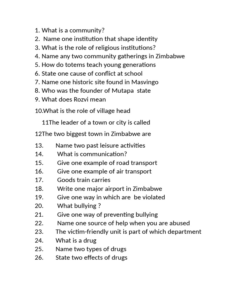 Social Science Test | PDF