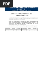 Cuestionario CAMIR-R de Apego | PDF | Familia | Sicología