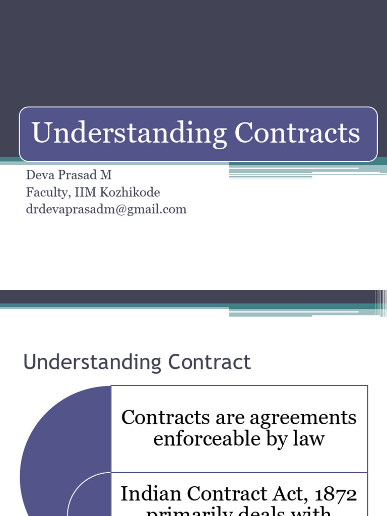 Key Insights on Contract Law in India | PDF | Private Law | Justice