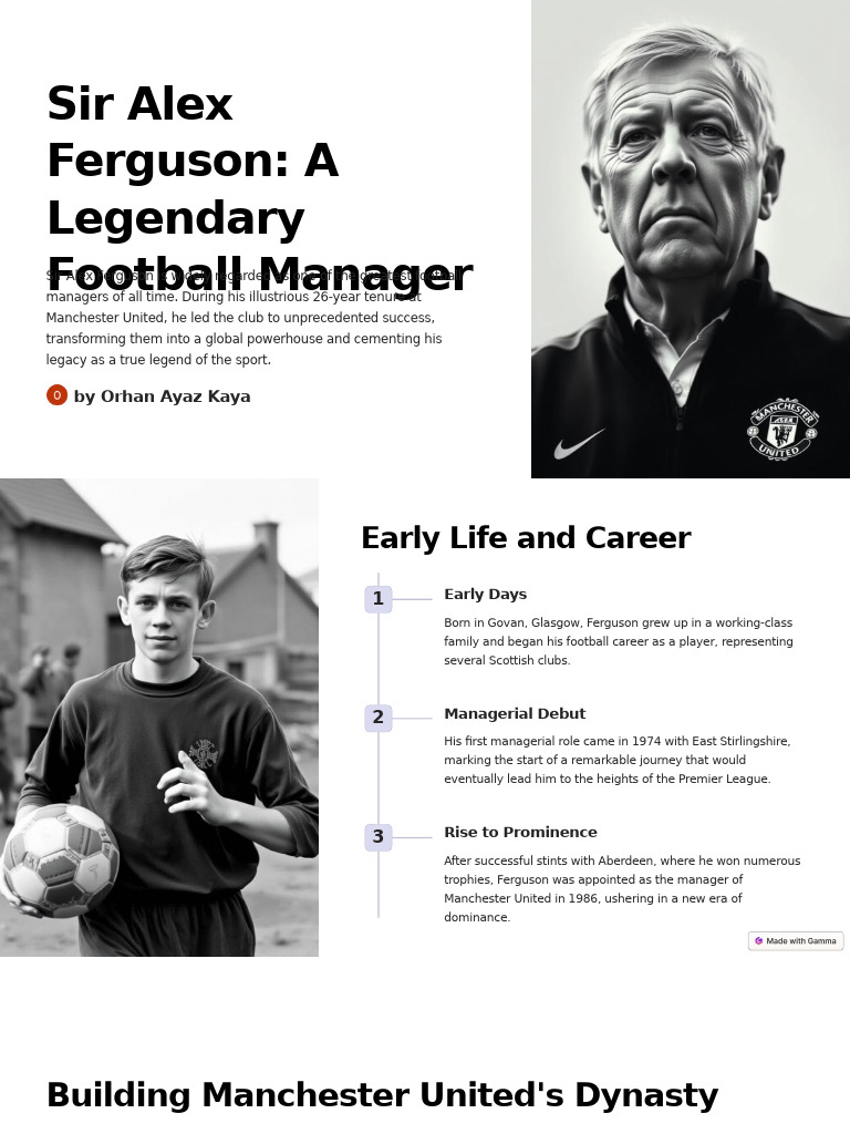 Sir Alex Ferguson: Football's Iconic Manager | PDF | Manchester United ...