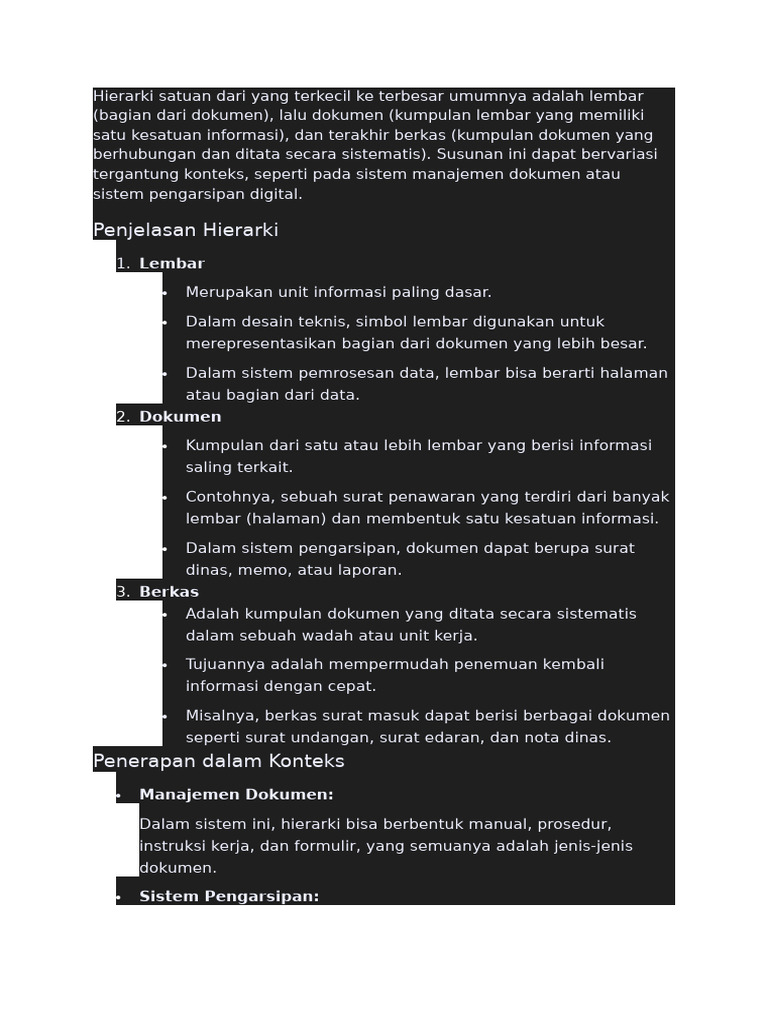 Perbedaan Berkas dan Dokumen | PDF