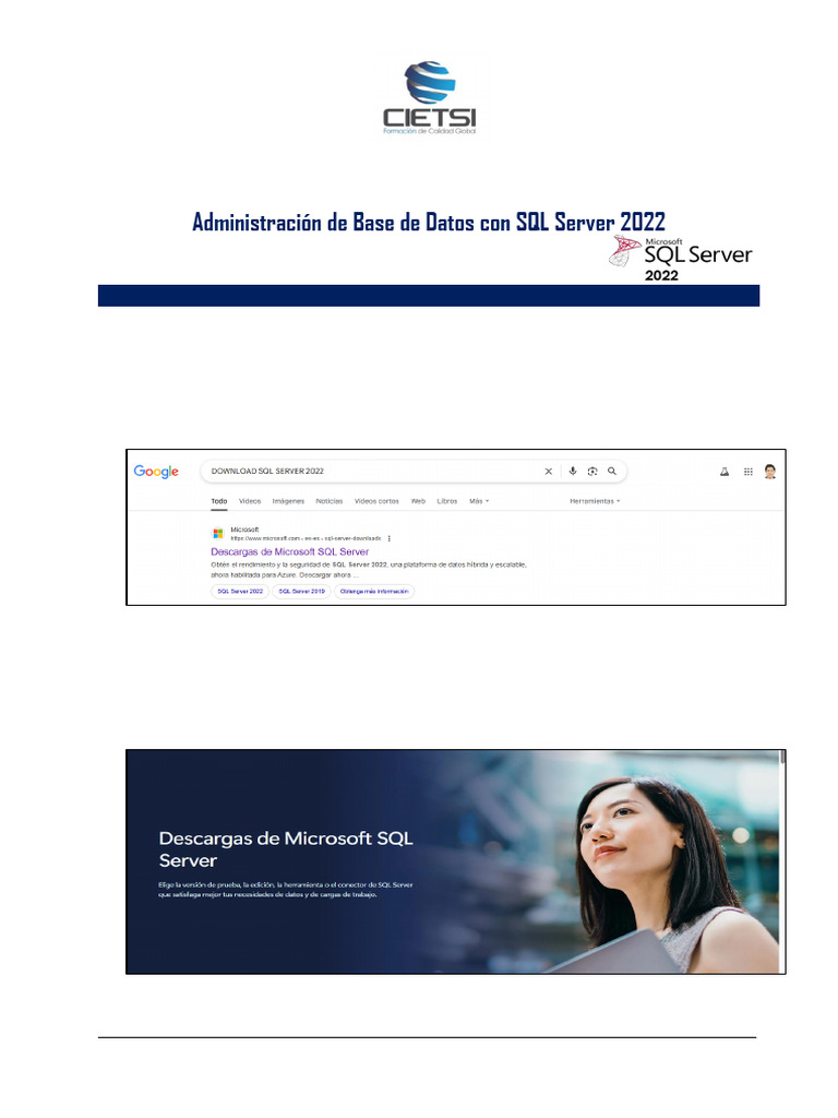Guía Práctica 01 | PDF | Servidor SQL de Microsoft | Ventana (informática)