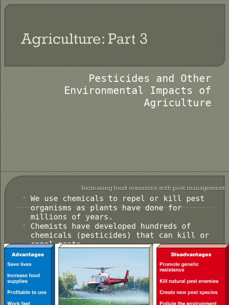 Environmental Impacts of Agriculture | PDF | Pesticide | Soil