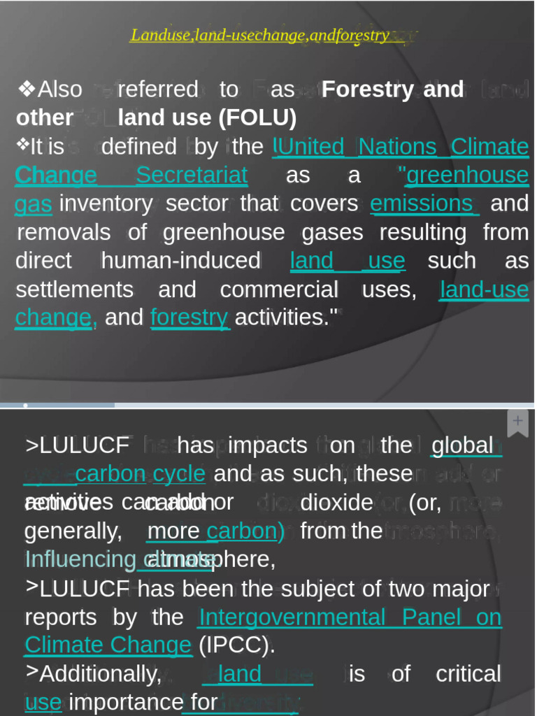 Impacts of Land Use on Climate and Biodiversity | PDF | Natural ...