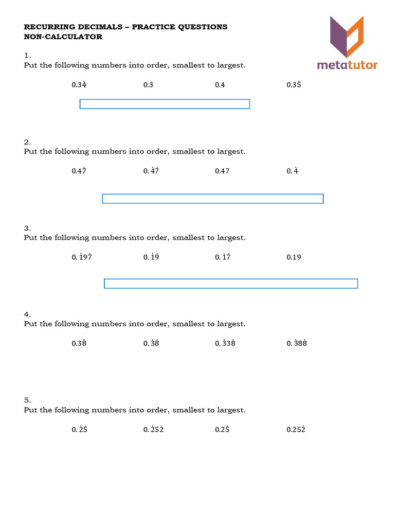 Recurring Decimals | PDF | Chess Openings | Number Theory