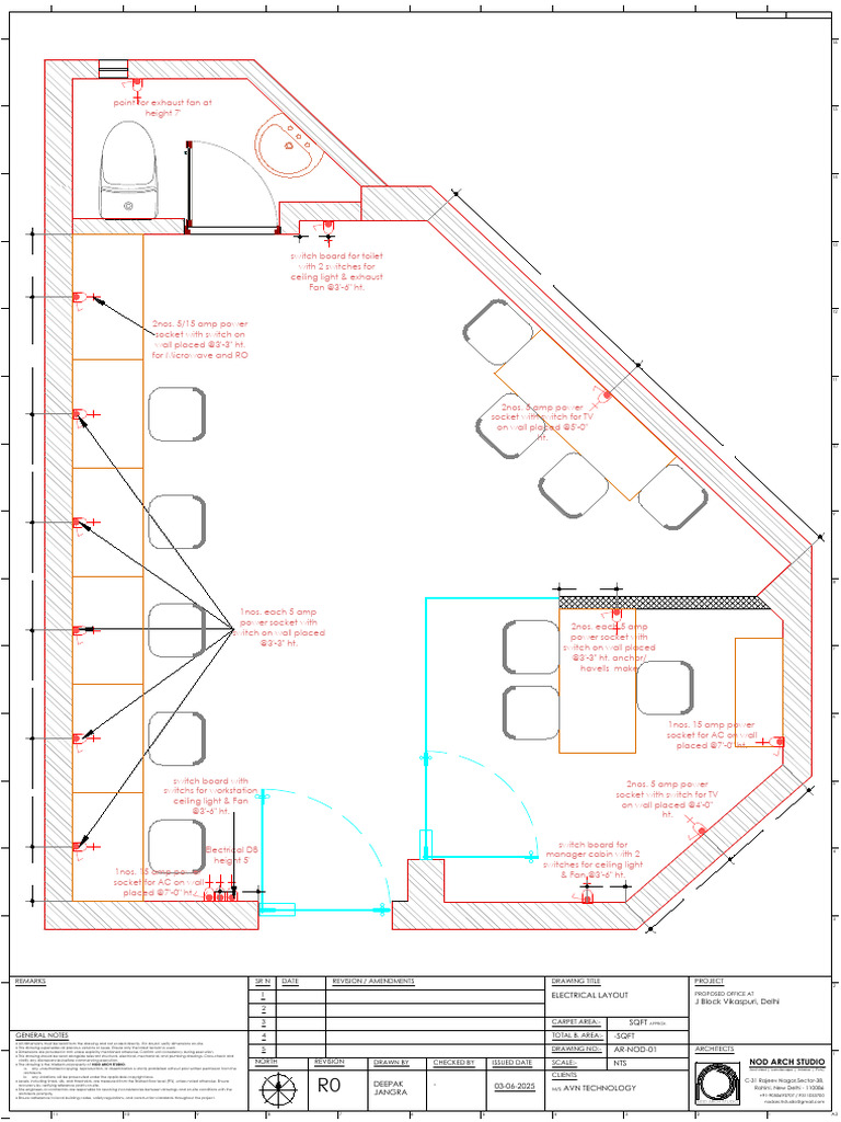AVN Technology 3rd Floor-Electrical Layout | PDF