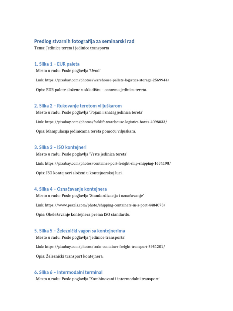 Predlog Slika Za Seminarski Rad | PDF