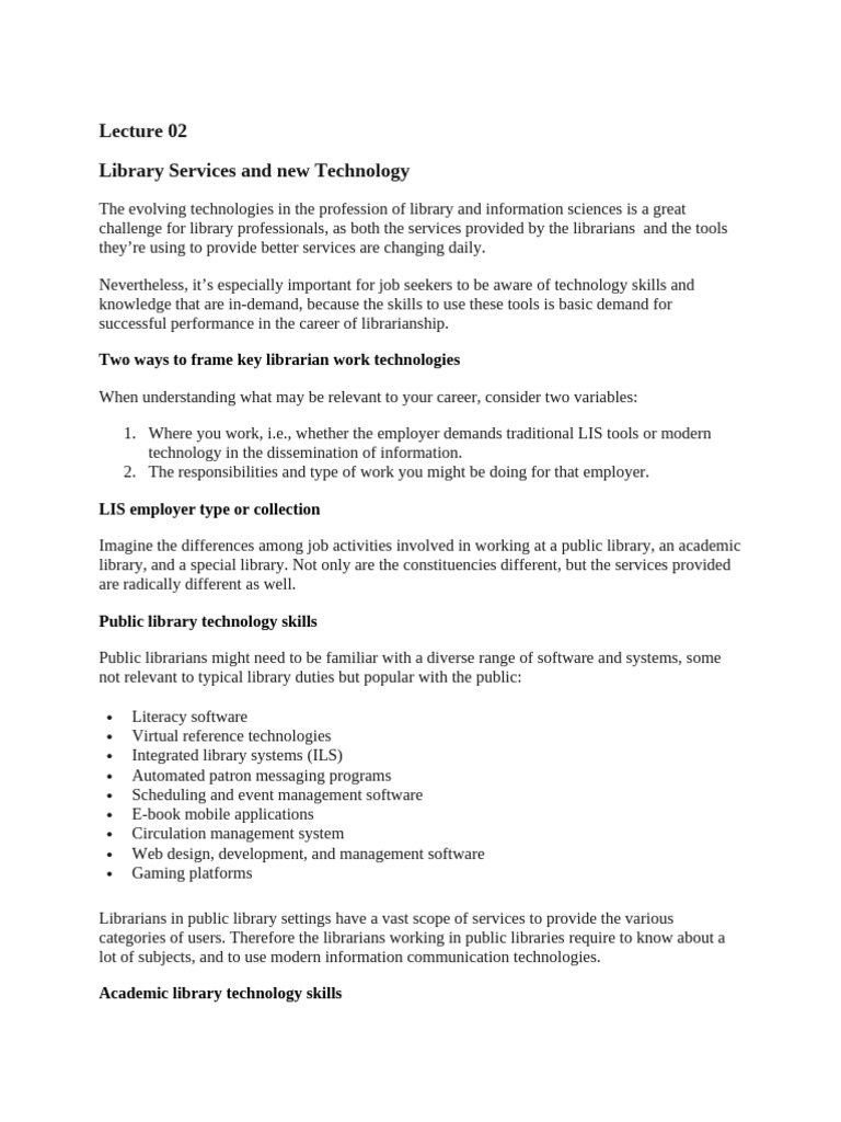 LSS Library Services Challenges 02 | PDF | Libraries | Librarian