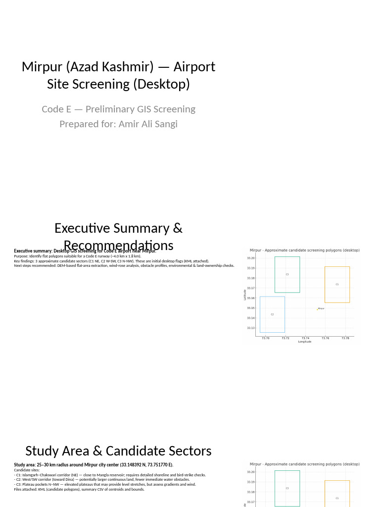 Mirpur Site Screening Report | PDF