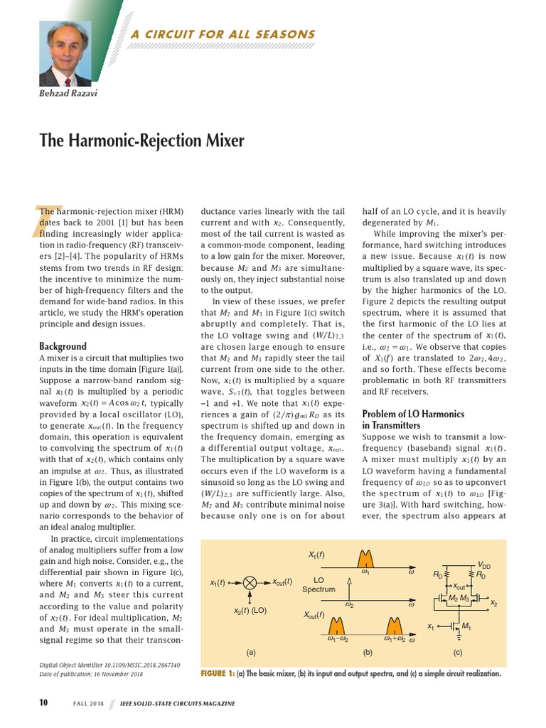Harmonic-Rejection Mixer Overview | PDF | Electronic Engineering | Radio