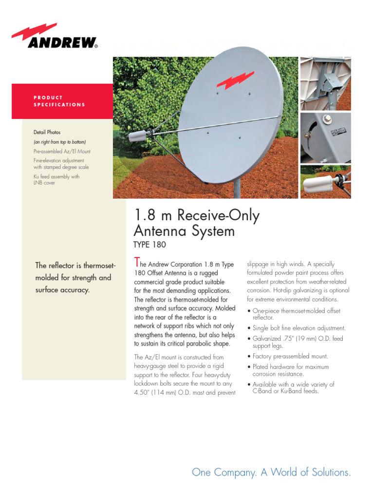 _Andrew_1.8 | PDF | Antenna (Radio) | Telecommunications Engineering
