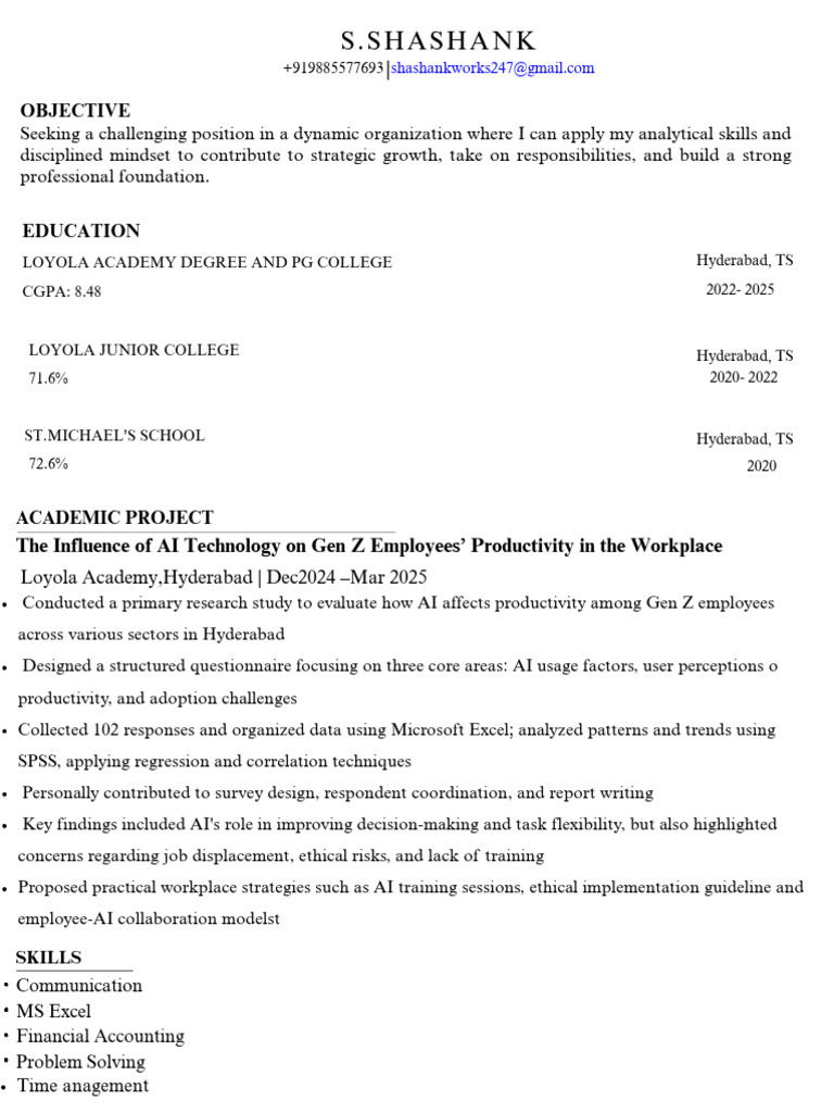 PWC Resume | PDF