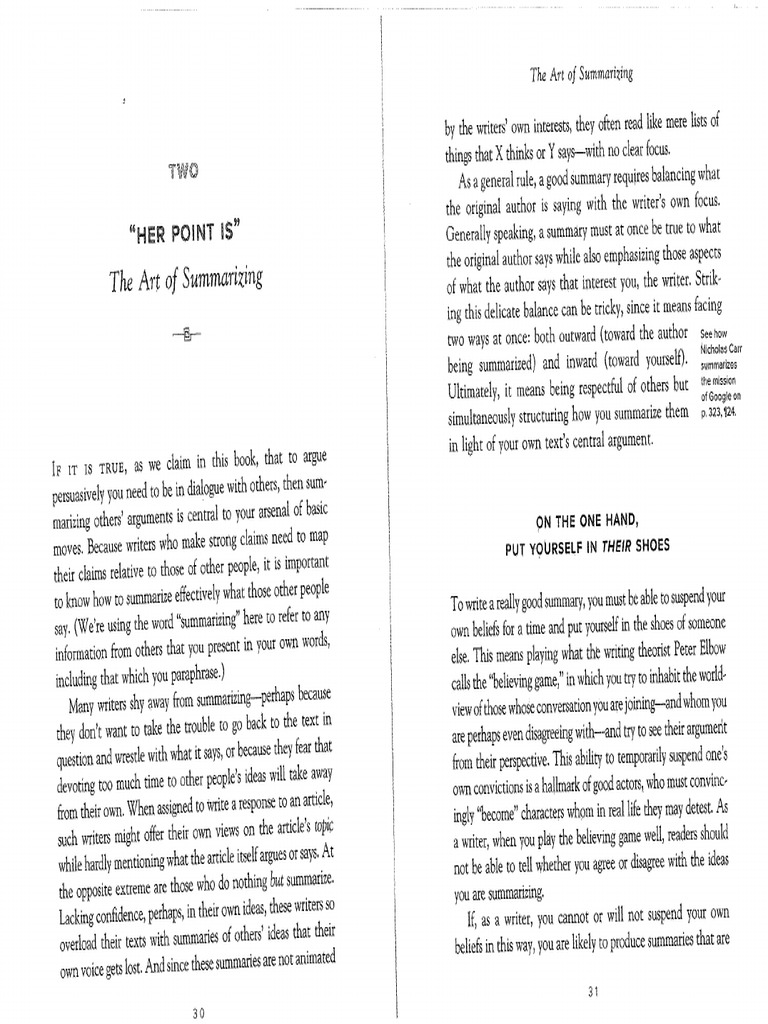 2-Art of Summarizing | PDF