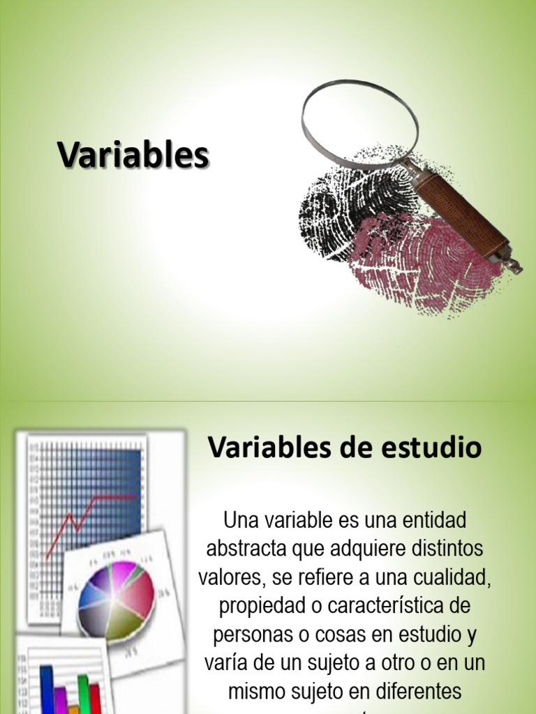 Clasificación y Definición de Variables | PDF | Nivel de medida