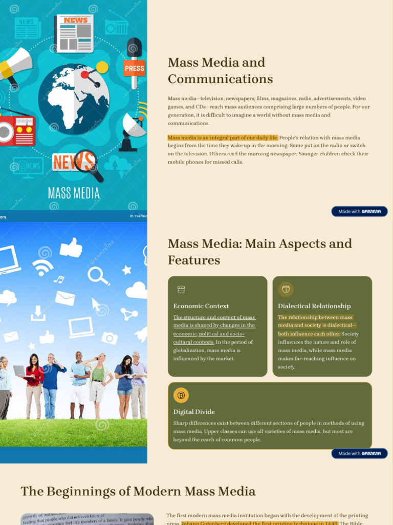 Evolution of Mass Media in India | PDF | Mass Media | Newspapers