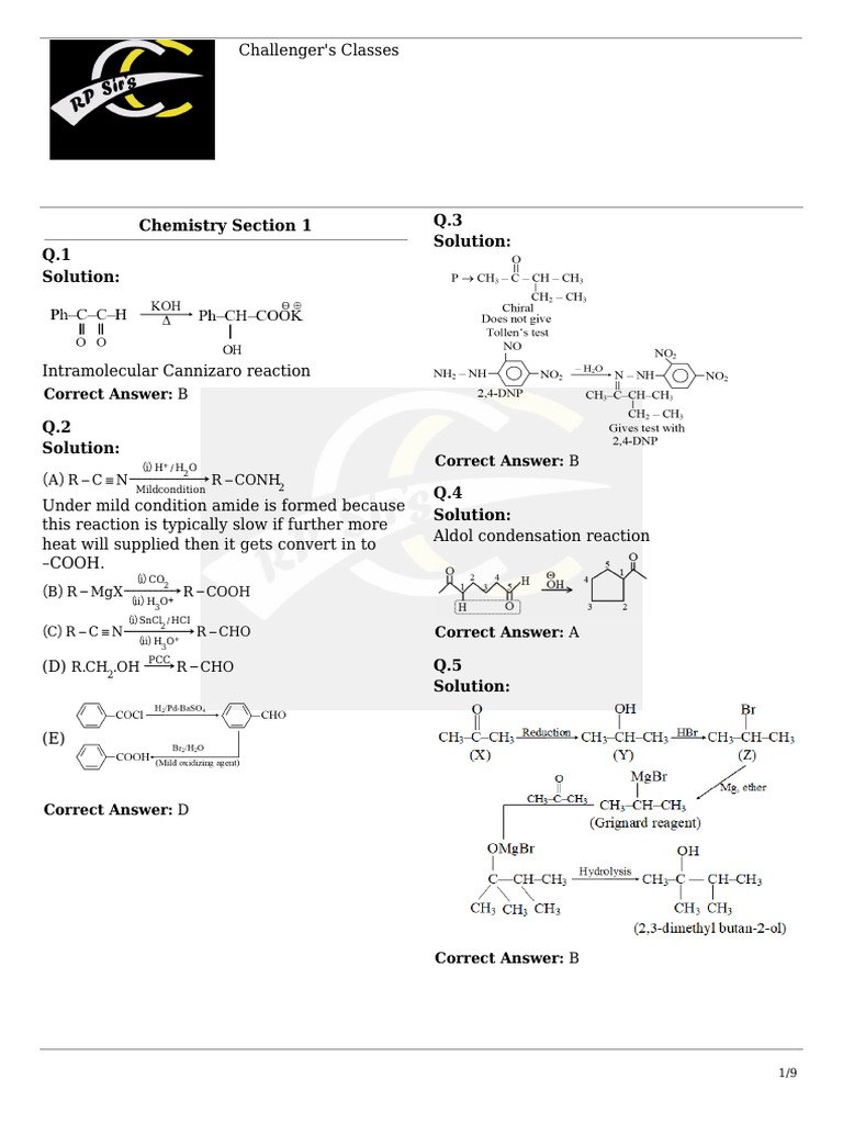 Limits and Ald and Keto Carbo-887151-2025!10!07 20-41-25-Solution PDF ...