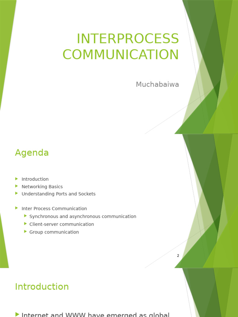 Interprocess Communication | PDF | Internet Protocol Suite | Port ...