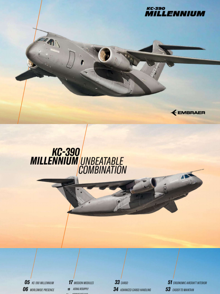 KC-390 Millennium: Multi-Mission Aircraft | PDF | Aerial Refueling ...