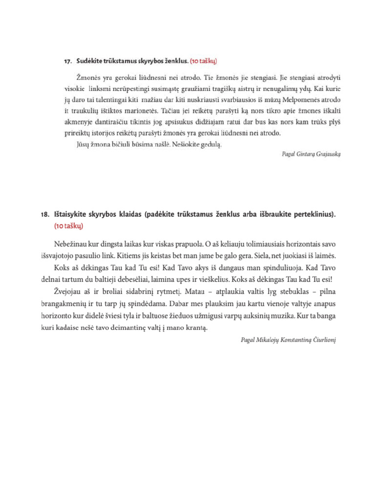 Skyrybos Pratimai | PDF